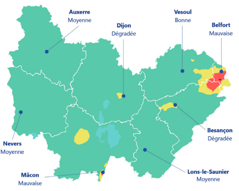 Indices de qualité de l'air | ATMO BFC